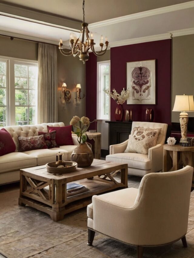 16 Burgundy and Cream Living Room Ideas: How to Style This Perfect Duo ...