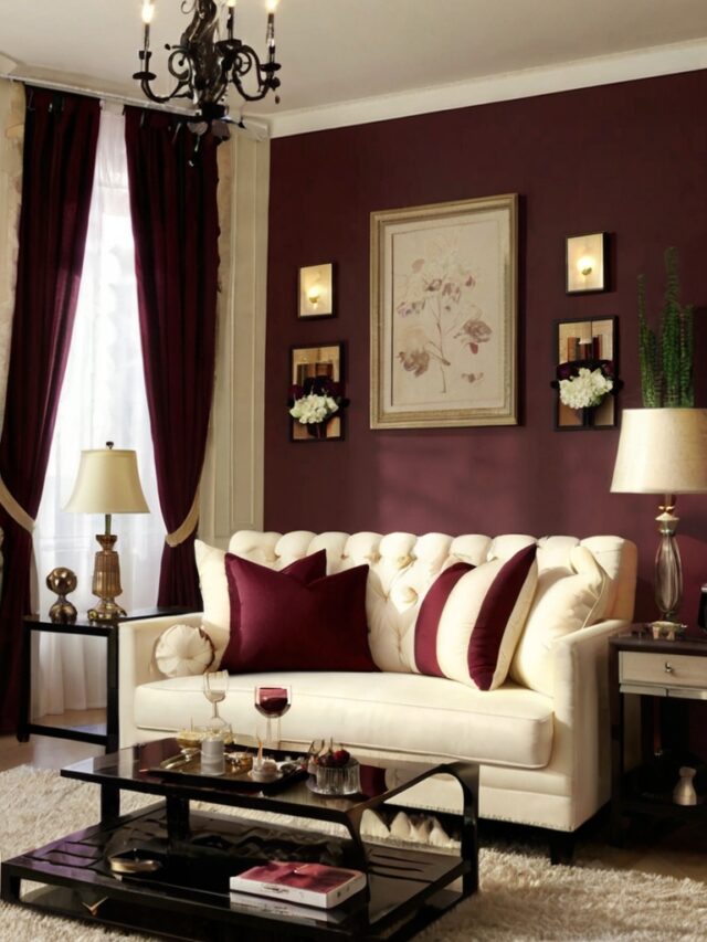 16 Burgundy and Cream Living Room Ideas: How to Style This Perfect Duo ...