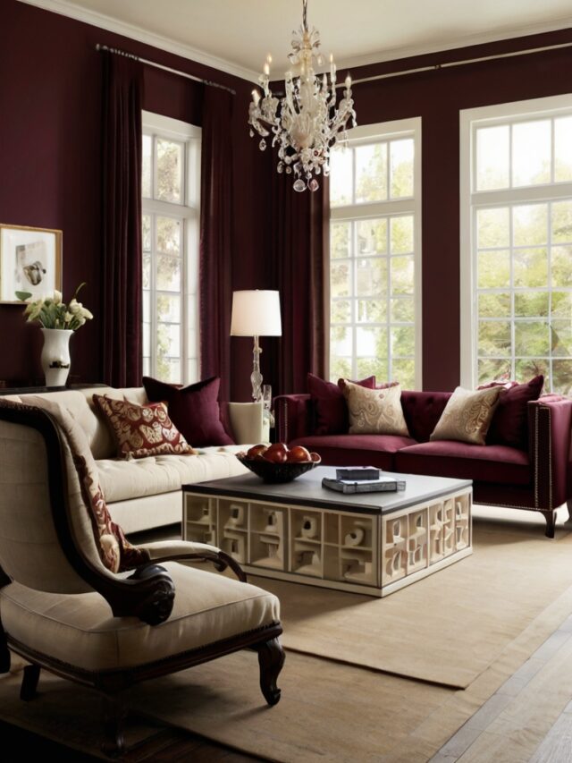 16 Burgundy and Cream Living Room Ideas: How to Style This Perfect Duo ...