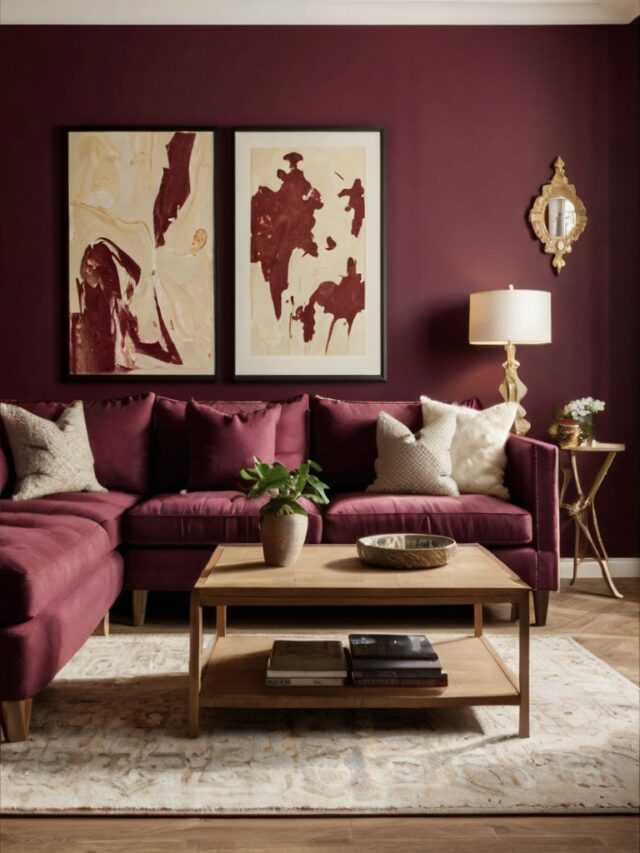 16 Burgundy and Cream Living Room Ideas: How to Style This Perfect Duo ...