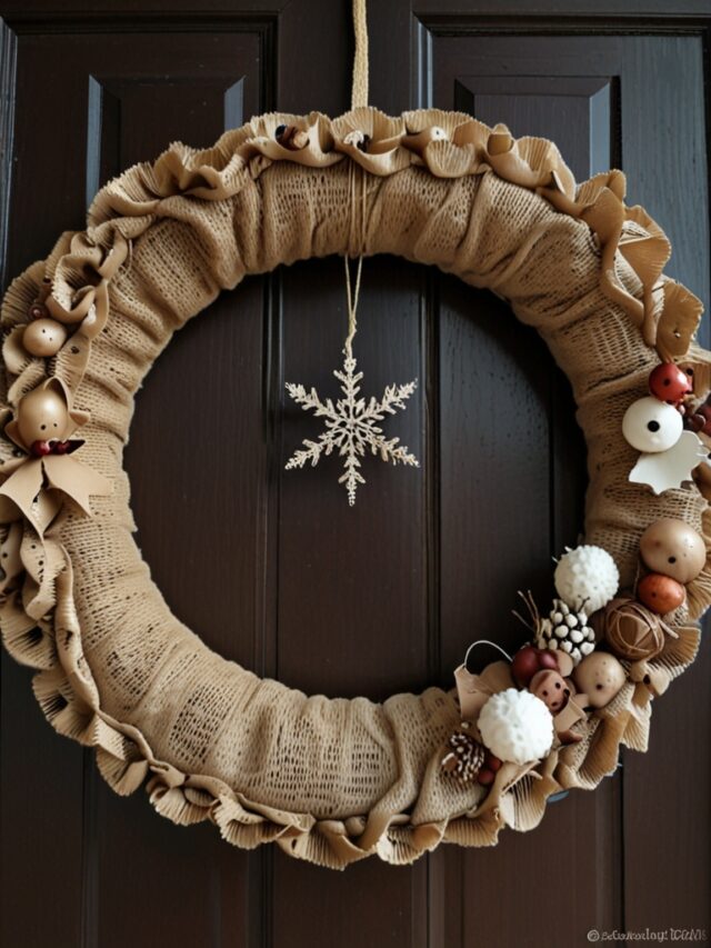 15+ Burlap Christmas Wreath Ideas: Rustic, Modern, You'll love them ...