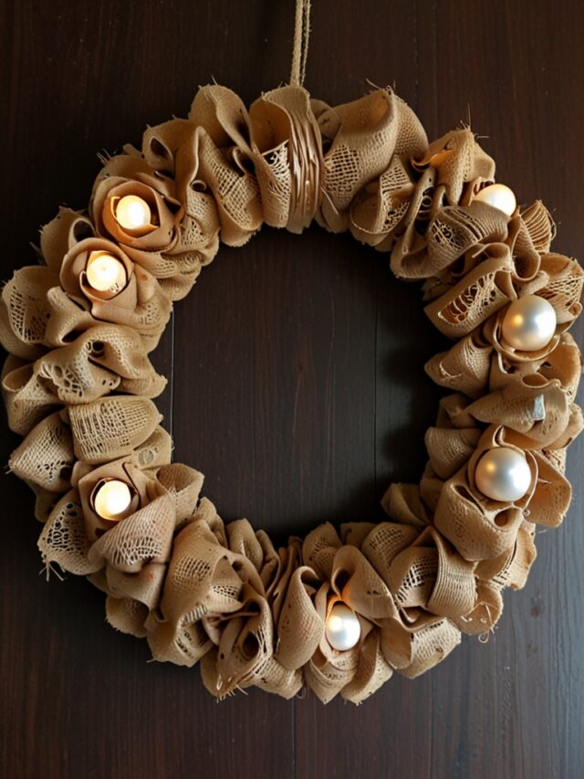 15+ Burlap Christmas Wreath Ideas: Rustic, Modern, You'll love them ...