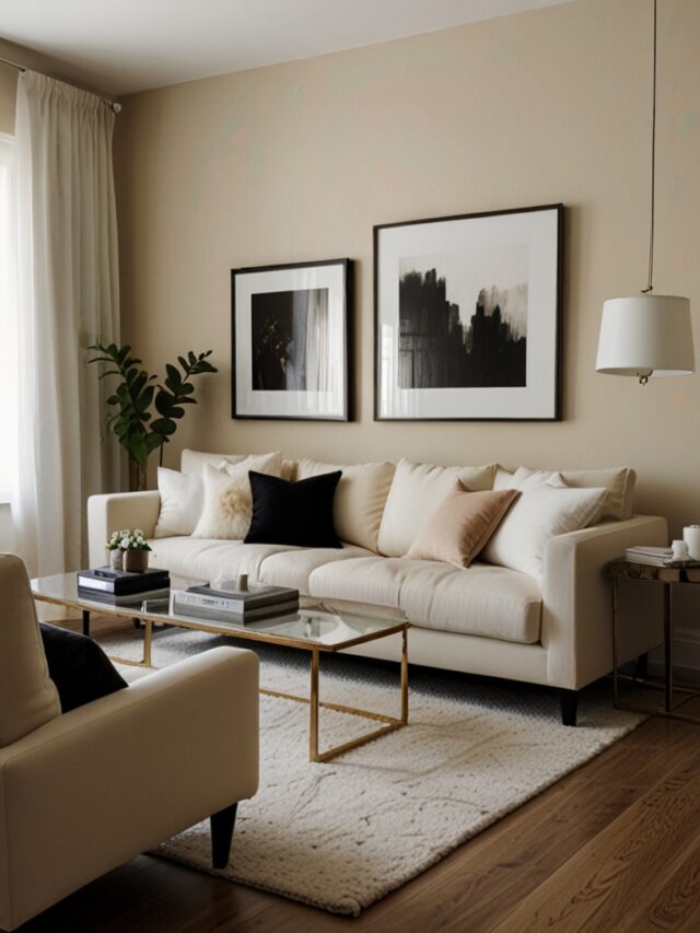 15+ Stunning Cream Couch Living Room Ideas - Homezillo