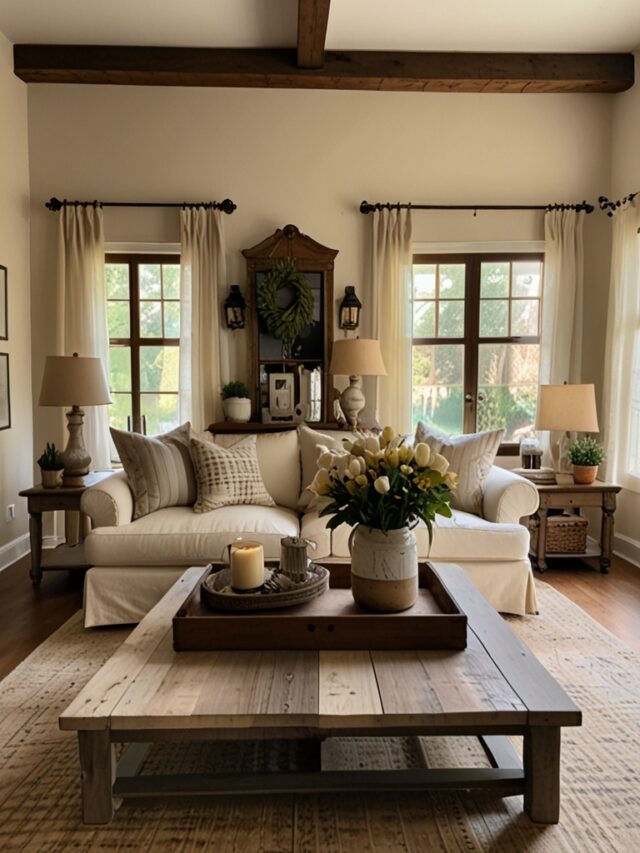 15+ Stunning Cream Couch Living Room Ideas - Homezillo