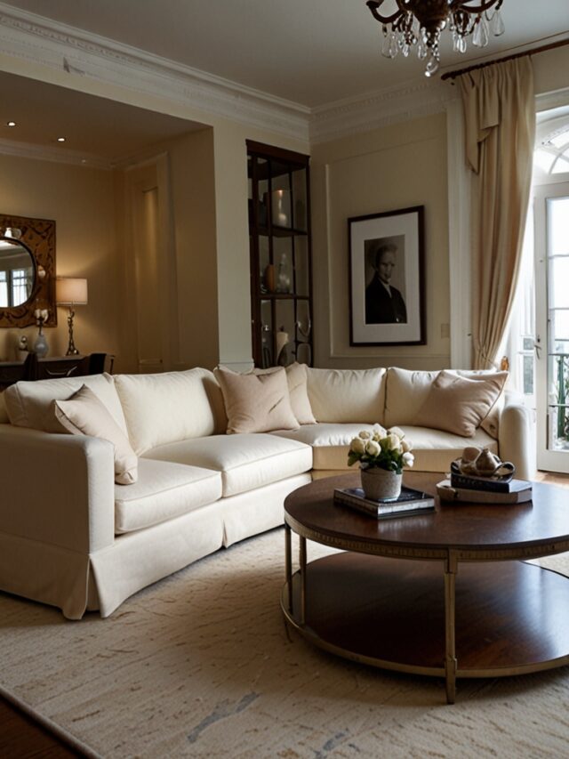 15+ Stunning Cream Couch Living Room Ideas - Homezillo