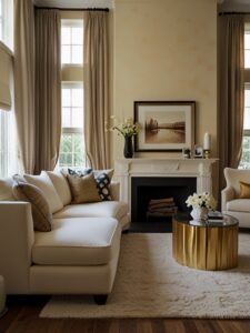 15+ Stunning Cream Couch Living Room Ideas - Homezillo