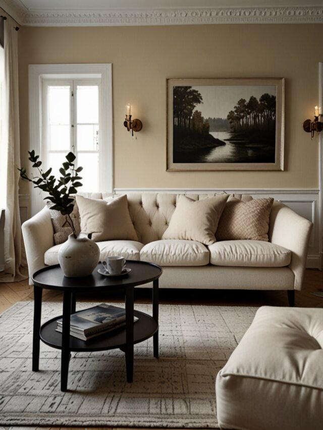 15+ Stunning Cream Couch Living Room Ideas - Homezillo