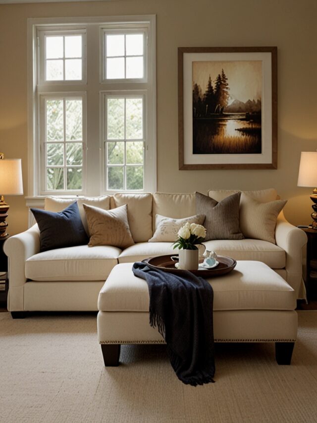 15+ Stunning Cream Couch Living Room Ideas - Homezillo