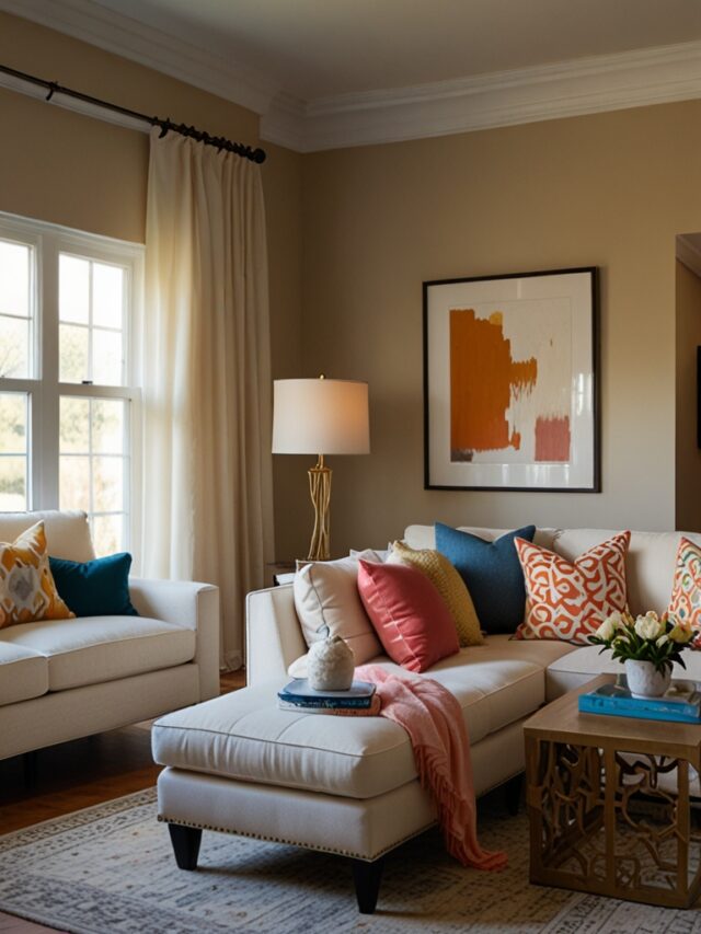 15+ Stunning Cream Couch Living Room Ideas - Homezillo