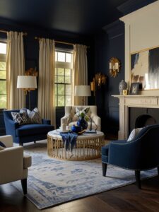 16 Trending Navy and Cream Living Room Ideas: Designs You’ll Love ...