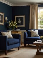 16 Trending Navy and Cream Living Room Ideas: Designs You’ll Love ...