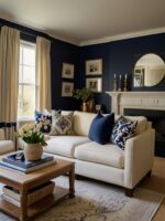 16 Trending Navy and Cream Living Room Ideas: Designs You’ll Love ...
