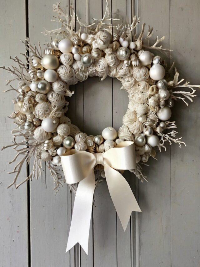 15+ White Christmas Wreath Ideas: Modern, Rustic, and Unique ...