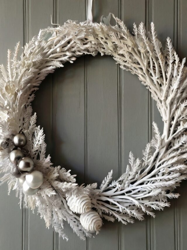15+ White Christmas Wreath Ideas: Modern, Rustic, and Unique ...