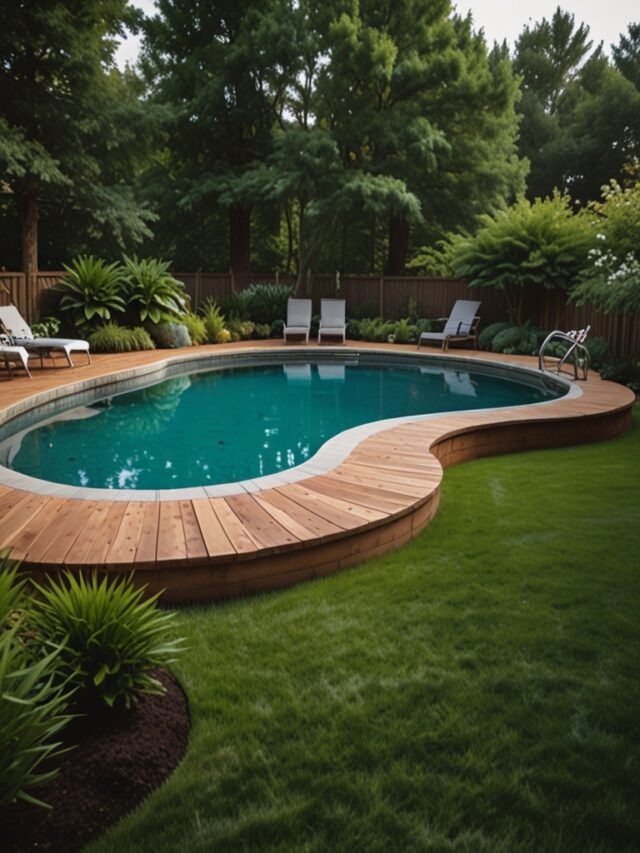 15+ Amazing Above Ground Pool Landscaping Ideas - Homezillo