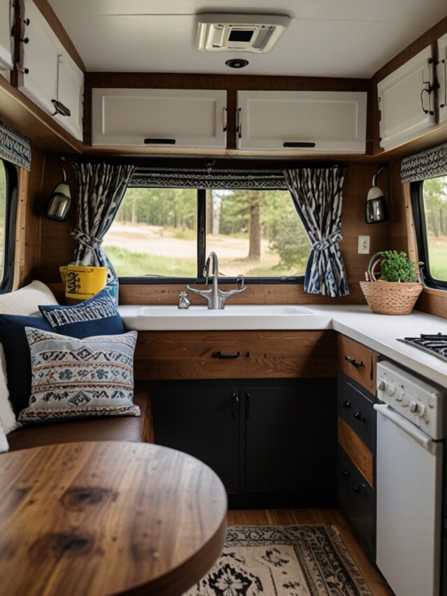15+ Camper Remodel Ideas: Rustic, and Boho Designs You’ll love - Homezillo