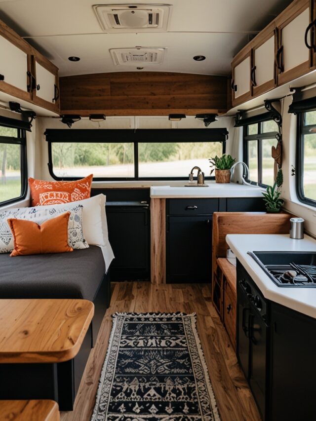 15+ Camper Remodel Ideas: Rustic, and Boho Designs You’ll love - Homezillo