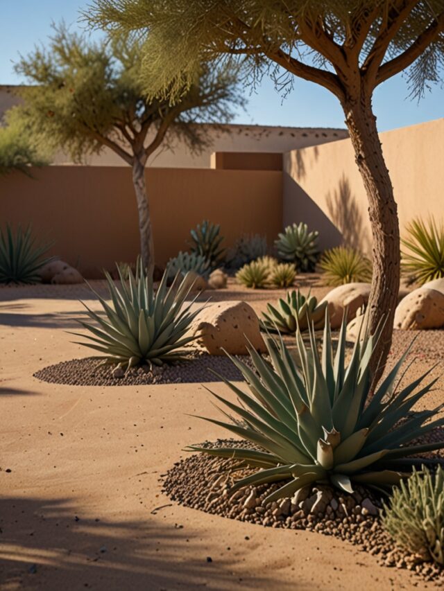 15+ Desert Landscape Ideas: How to Create a Outdoor Oasis - Homezillo