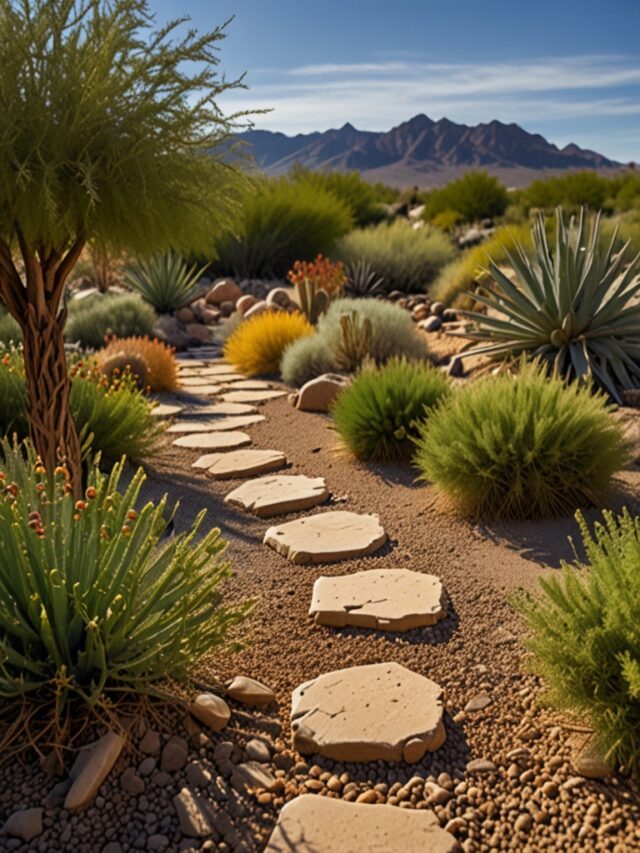 15+ Desert Landscape Ideas: How to Create a Outdoor Oasis - Homezillo