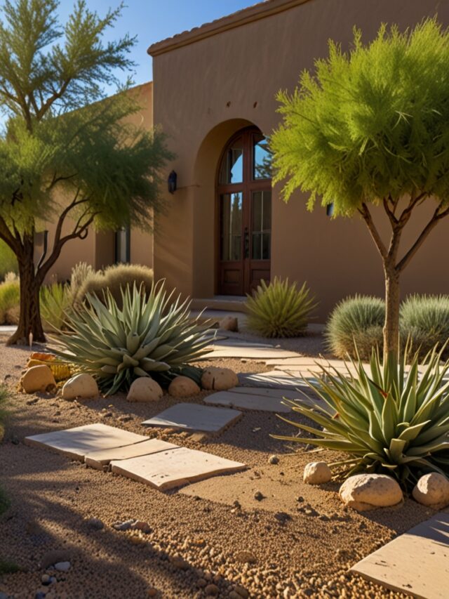 15+ Desert Landscape Ideas: How to Create a Outdoor Oasis - Homezillo