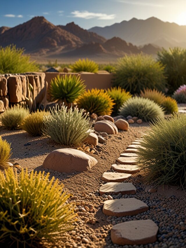 15+ Desert Landscape Ideas: How to Create a Outdoor Oasis - Homezillo