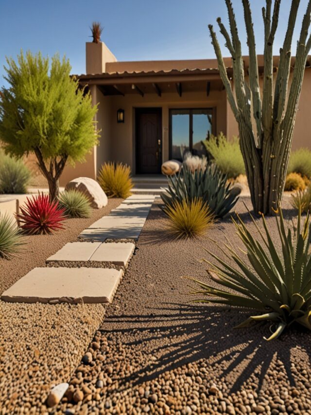 15+ Desert Landscape Ideas: How to Create a Outdoor Oasis - Homezillo