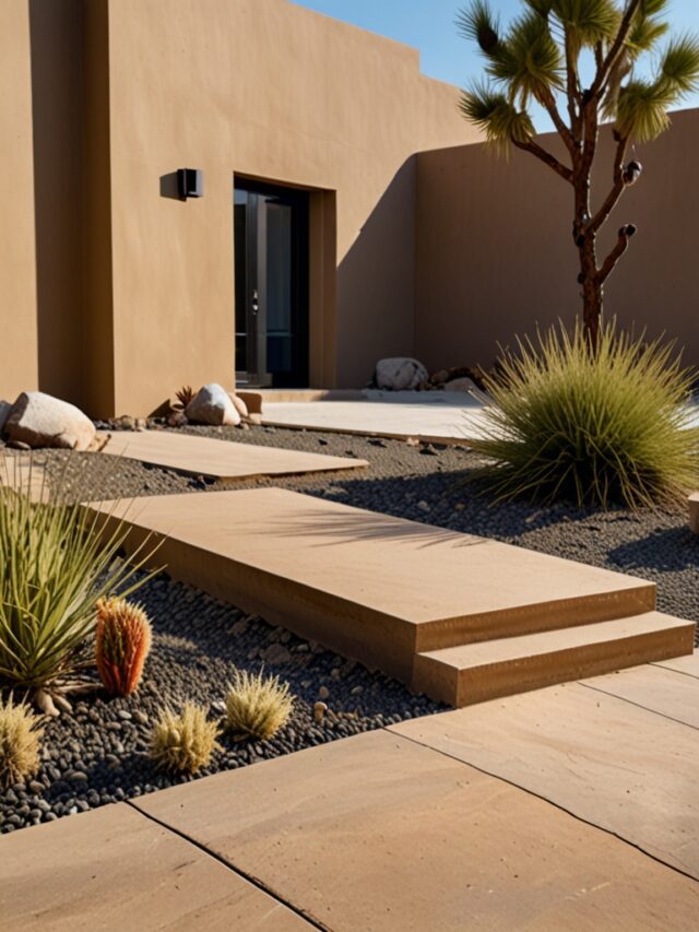 15+ Desert Landscape Ideas: How to Create a Outdoor Oasis - Homezillo