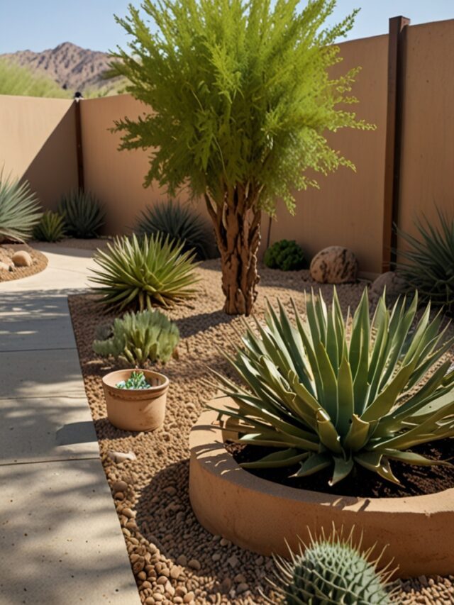15+ Desert Landscape Ideas: How to Create a Outdoor Oasis - Homezillo