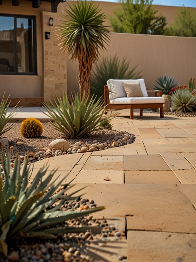 15+ Desert Landscape Ideas: How to Create a Outdoor Oasis - Homezillo