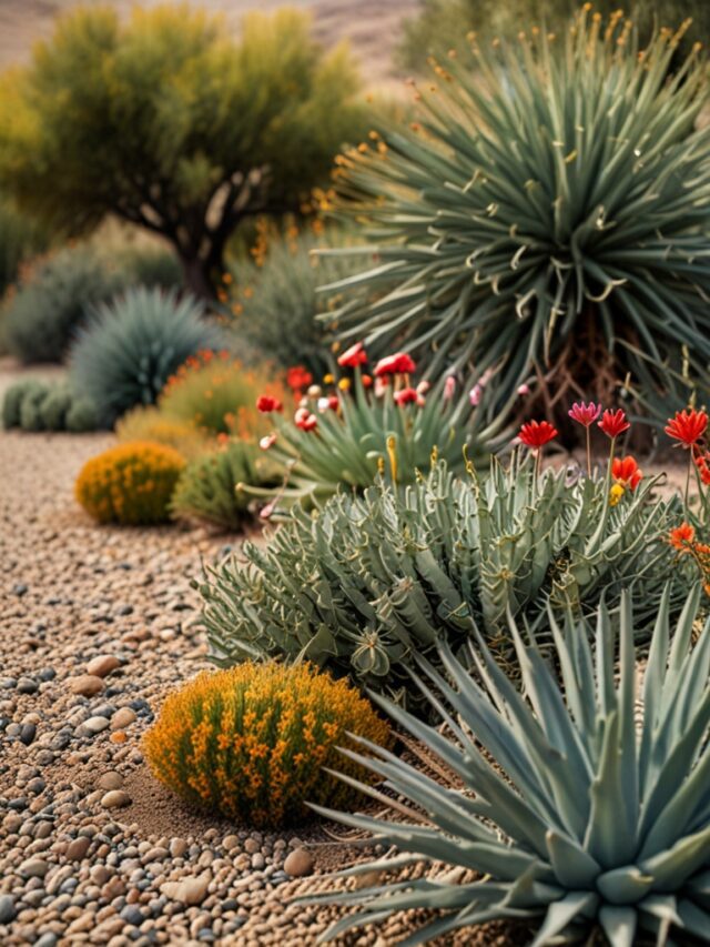 15+ Desert Landscape Ideas: How to Create a Outdoor Oasis - Homezillo