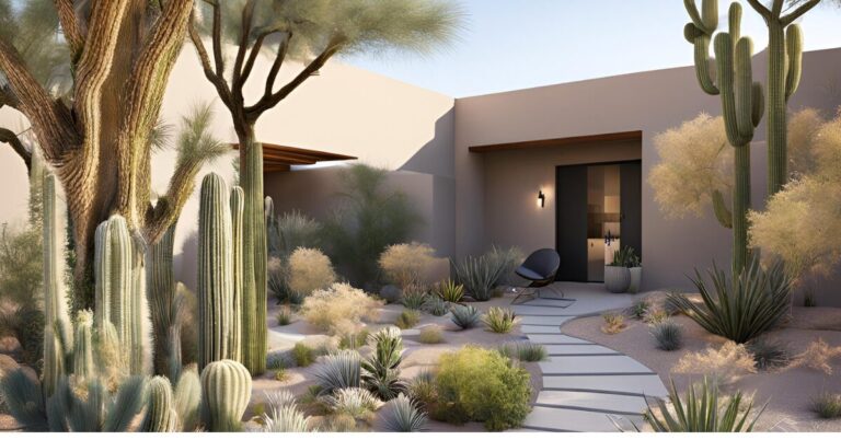 15+ Desert Landscape Ideas: How to Create a Outdoor Oasis - Homezillo