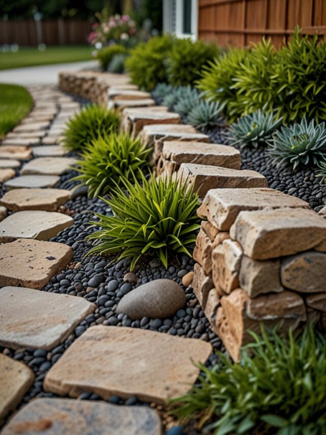 16 Affordable Front Yard Landscaping Ideas With Rocks Homezillo