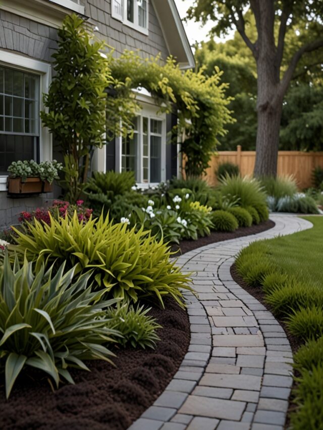 15+ Cheap Simple Front Yard Landscaping Ideas - Homezillo