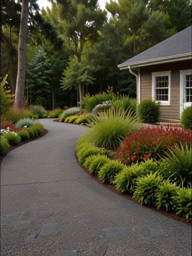 16 Driveway Landscaping Ideas: How to Create a Warming Entrance - Homezillo