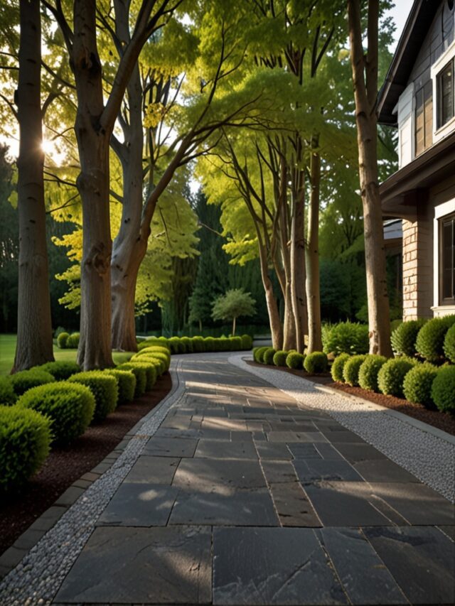 16 Driveway Landscaping Ideas: How to Create a Warming Entrance - Homezillo