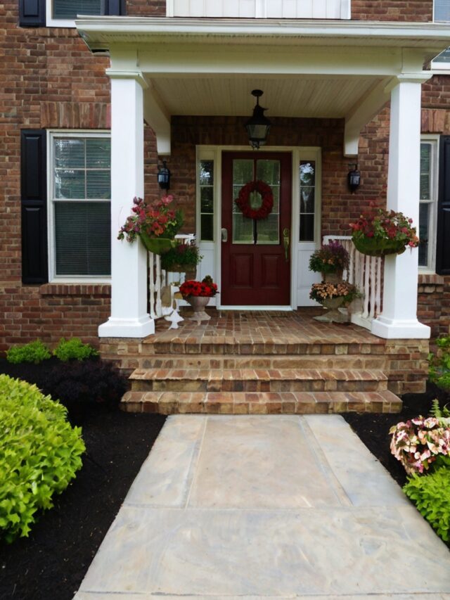16 Trendy Front Porch Landscaping Ideas for Welcoming Home - Homezillo