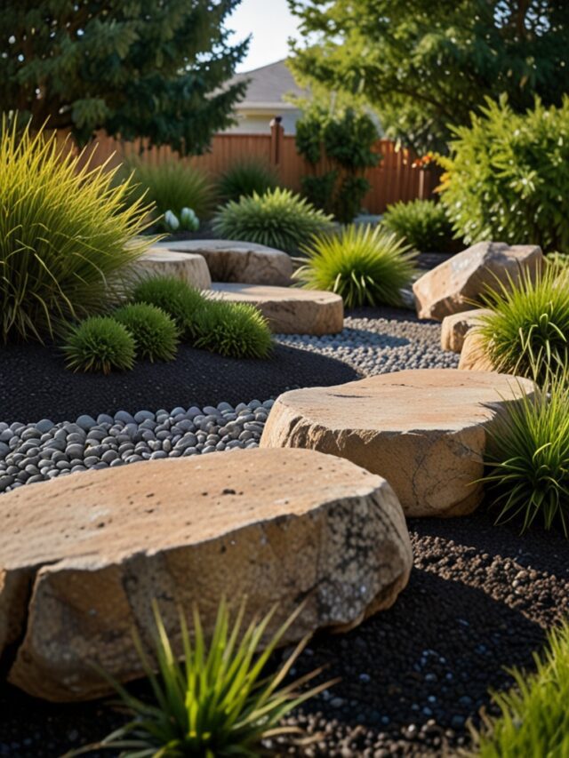 15+ Landscaping Ideas Front Yard Rocks: How to Create a Beautiful Rock ...