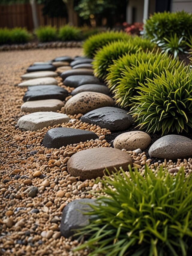 15+ Landscaping Ideas Front Yard Rocks: How to Create a Beautiful Rock ...