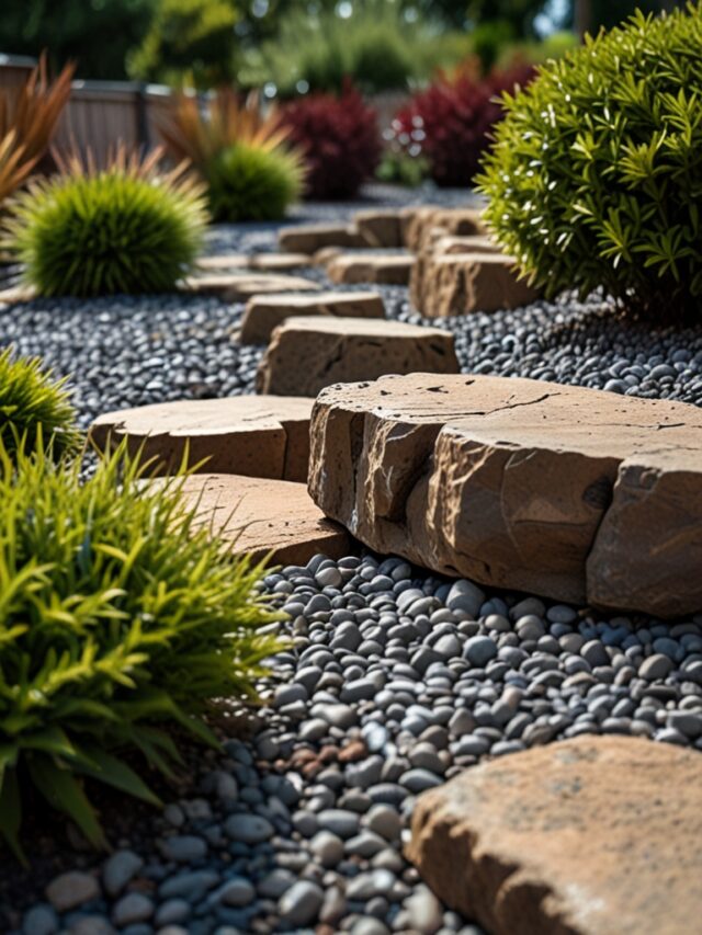 15+ Landscaping Ideas Front Yard Rocks: How to Create a Beautiful Rock ...