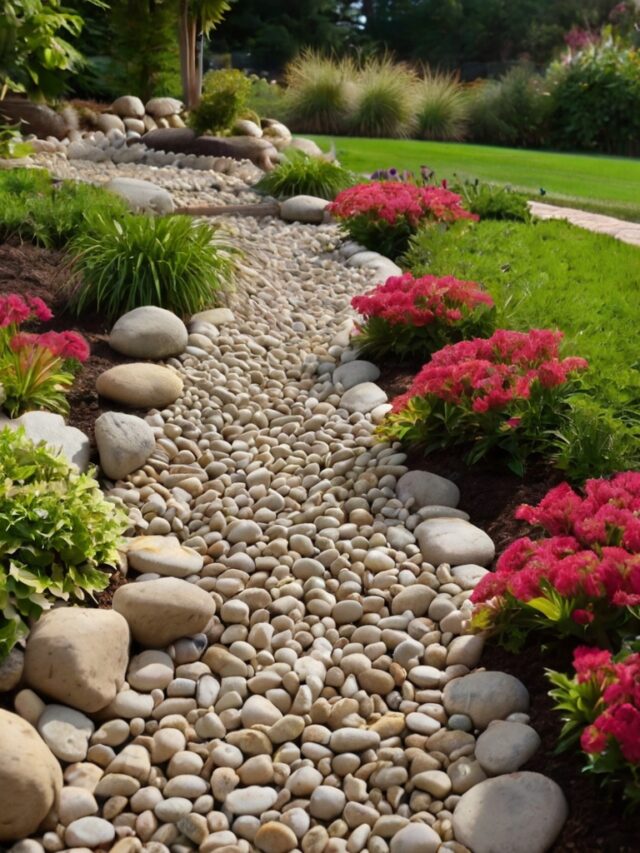 15+ Beautiful River Rock Landscaping Ideas - Homezillo