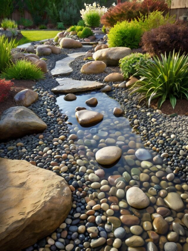 15+ Beautiful River Rock Landscaping Ideas - Homezillo