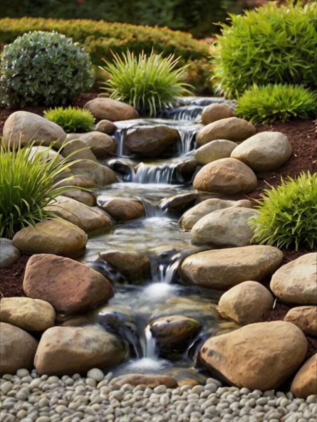 15+ Beautiful River Rock Landscaping Ideas - Homezillo