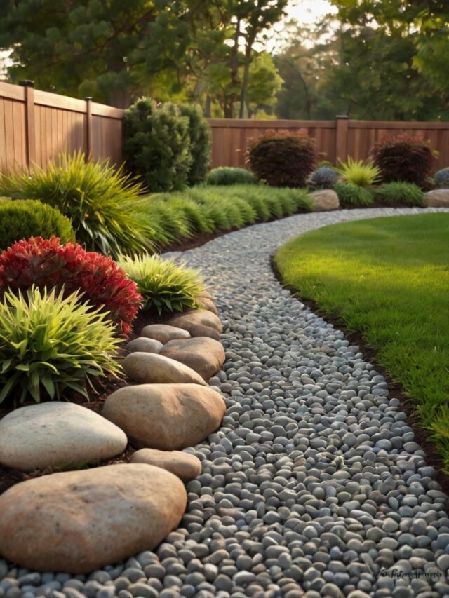 15+ Beautiful River Rock Landscaping Ideas - Homezillo