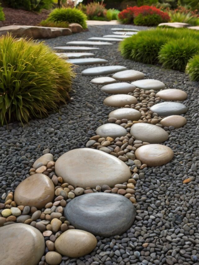 15+ Beautiful River Rock Landscaping Ideas - Homezillo