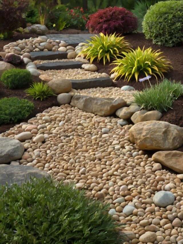 15+ Beautiful River Rock Landscaping Ideas - Homezillo