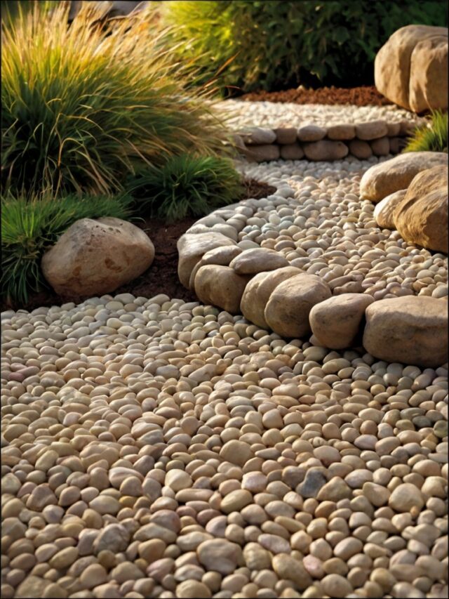 15+ Beautiful River Rock Landscaping Ideas - Homezillo