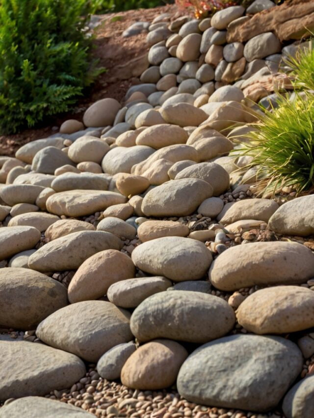 15+ Beautiful River Rock Landscaping Ideas - Homezillo