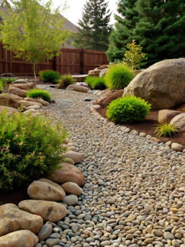 15+ Beautiful River Rock Landscaping Ideas - Homezillo