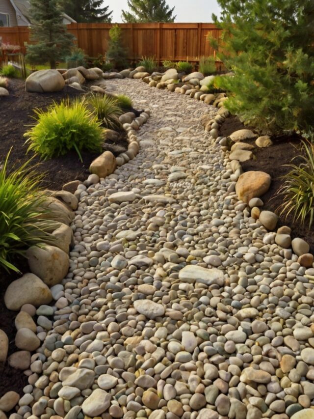15+ Beautiful River Rock Landscaping Ideas - Homezillo