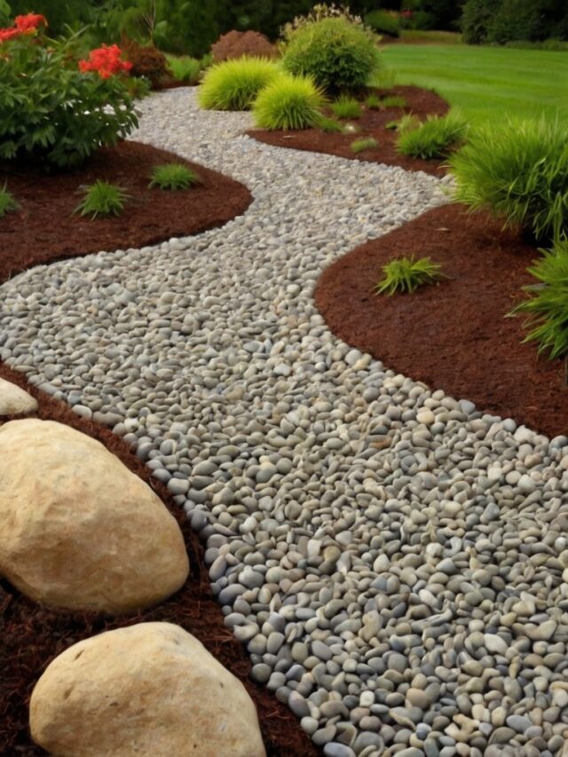 15+ Beautiful River Rock Landscaping Ideas - Homezillo